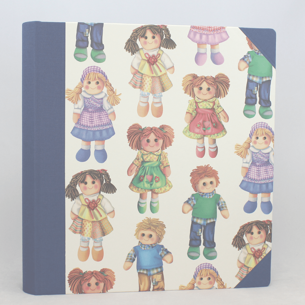 Kinderfotoalbum Bambolé blau - Buchbinderische Handarbeit