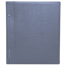 Business-Mappe DIN A4 aus Vollrindleder in Blau