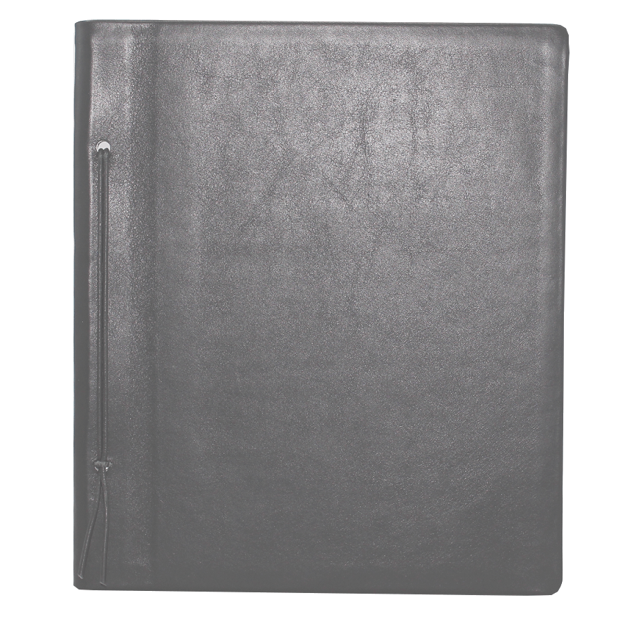 Business-Mappe DIN A4 aus Vollrindleder in Schwarz